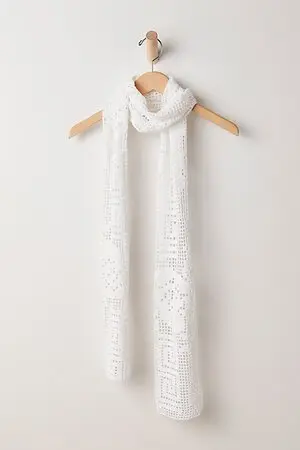 Free People Kettel Crochet Roses Scarf