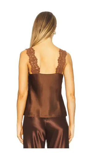 Cami Nyc Lace Trim Silk Camisole - Mousse