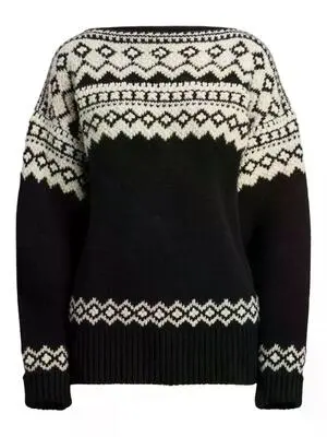 Ralph Lauren Geometric-pattern Crew-neck Sweater