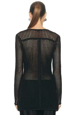Alexander Wang Cardigan With Leather Bust Detail