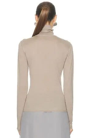 Renggli Cashmere Silk Fitted Turtleneck Sweater