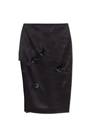 CASABLANCA Pencil Skirt With Appliqués