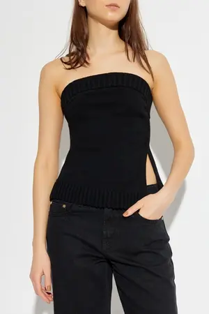 Cult Gaia Lou Strapless Knit Top