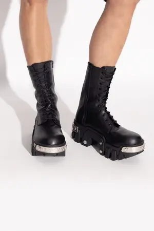 Balenciaga Bulldozer Leather Boots