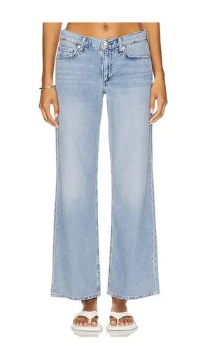 Rag & Bone Featherweight Cam Low-rise Ankle Straight Jeans - Blue