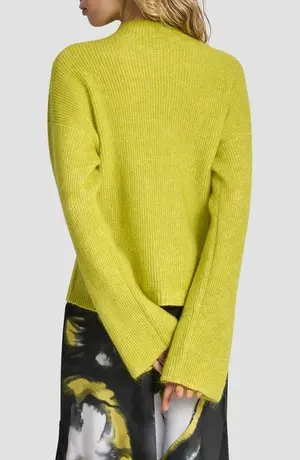 Dkny Funnel Neck Wool & Mohair Sweater