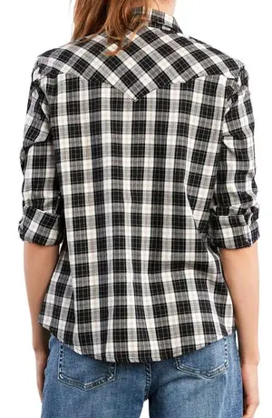 BILLY T Plaid Button-up Shirt