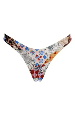 Agua Bendita Ilu Quilt Reversible Bikini Bottom