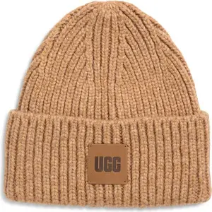UGG Chunky Rib Beanie - Camel