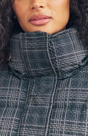 NEXT Plaid Puffer Jacket