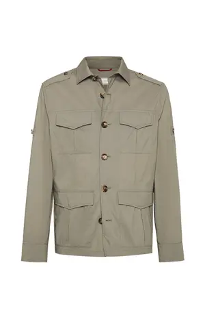 Brunello Cucinelli Unlined Safari Jacket - Khaki