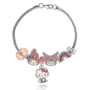 HELLO KITTY And Friends Charm Bracelet - Silver