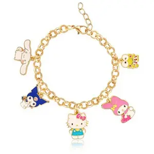 HELLO KITTY And Friends Charm Bracelet - Gold
