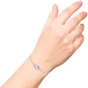 HELLO KITTY Pave Face Lariat Bracelet
