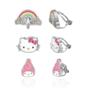 HELLO KITTY Clip-on Earring Set - Multicolor