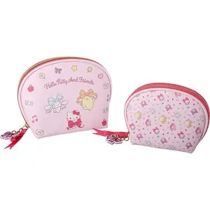 HELLO KITTY Dome Cosmetic Travel Bag Set - Pink