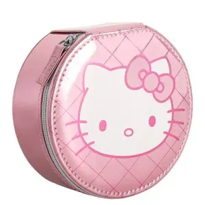 HELLO KITTY Round Zip Around Jewelry Travel Storage