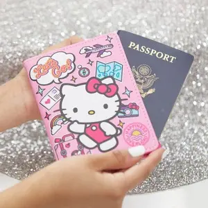 HELLO KITTY Passport Holder - Pink