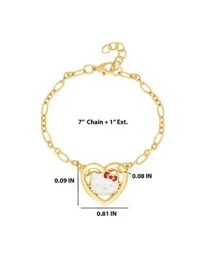 HELLO KITTY Heart Link Bracelet