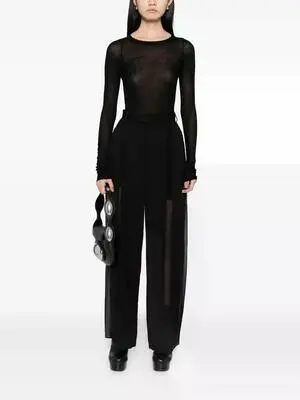 QUETSCHE Sheer Panel Trousers