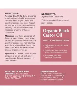 M3 NATURALS M3 Black Castor Oil Liquid
