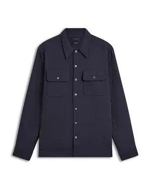 Ted Baker London Gentil Dogtooth Jacquard Overshirt