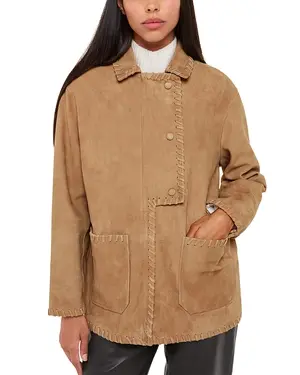 Whistles Bohdi Western Suede Biker Jacket