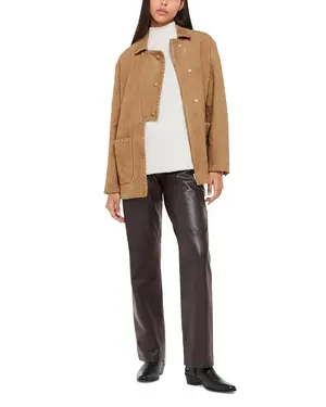 Whistles Bohdi Western Suede Biker Jacket