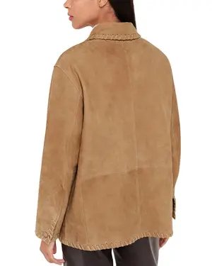 Whistles Bohdi Western Suede Biker Jacket