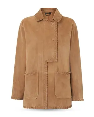 Whistles Bohdi Western Suede Biker Jacket