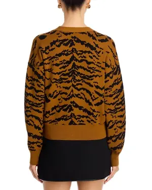 Essentiel Antwerp Tiger Print Cardigan - Cinnamon