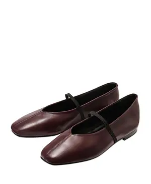 MARGAUX LONNBERG The Phoebe Flats - Burgundy Nappa