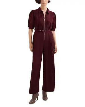PHASE EIGHT Candice Wide-leg Jumpsuit - Burgundy