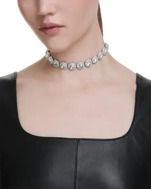 SWAROVSKI Una Crystal Angelic Choker Necklace - Silver