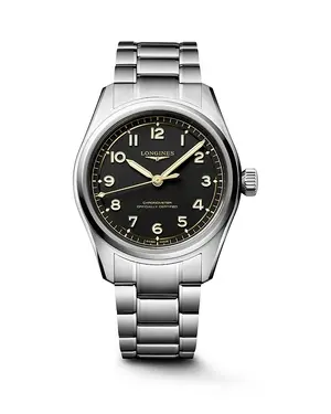 LONGINES Spirit Pilot Watch, 39mm - Black/silver