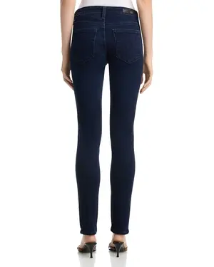 Ag Mid Rise Cigarette Jeans - Blue Dusk