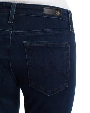 Ag Mid Rise Cigarette Jeans - Blue Dusk