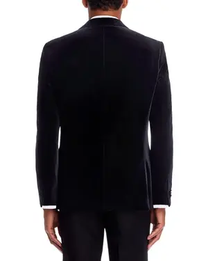 Hugo Arti Slim Fit Velvet Dinner Jacket - Black