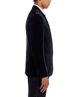 Hugo Arti Slim Fit Velvet Dinner Jacket - Black