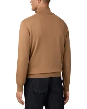 Boggi Milano Extra Fine Merino Wool Half Zip Sweater