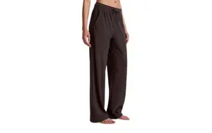 Beyond Yoga Breathe Easy Ribbed Pants - Dark Chocolate