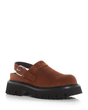 Waterproof Lug Sole Mules for Women