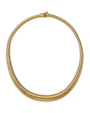 Bloomingdale'S 14k Yellow Graduated Tubogas Necklace - Gold