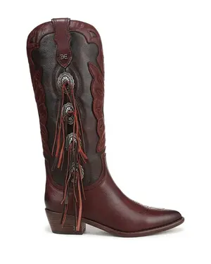 Sam Edelman Rhett Cowboy Boots - French Merlot