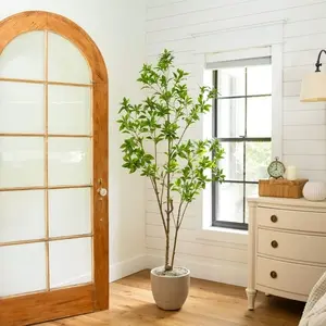 NEARLY NATURAL 6' Artificial Minimalist Japanese Pieris Tree