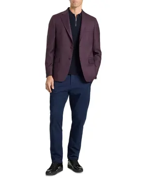 Ted Baker London Winfred Plaid Modern Fit Suit Jacket - Burgundy