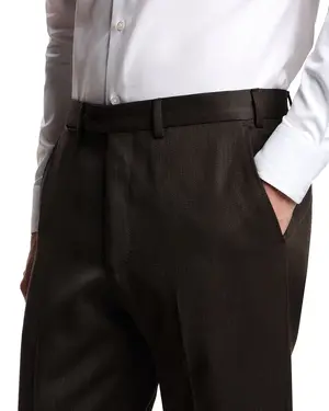 Emporio Armani Regular Fit Wool Trousers