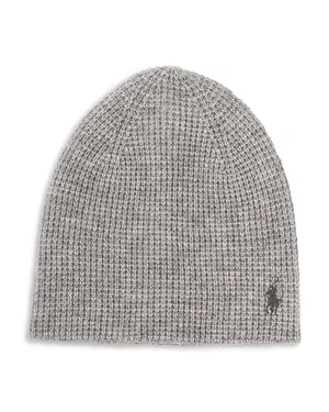 Polo Ralph Lauren Thermal Travel Beanie - Fawn Grey Heather