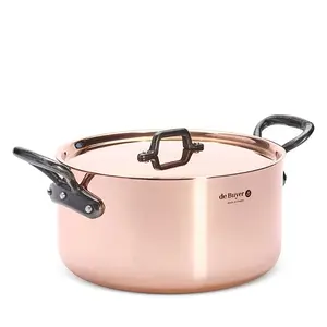 DE BUYER 5.7 Quart Covered Stew Pot - Copper