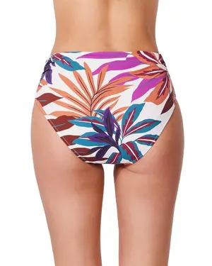 GOTTEX Plantopia Mid Rise Shirred Bikini Bottom